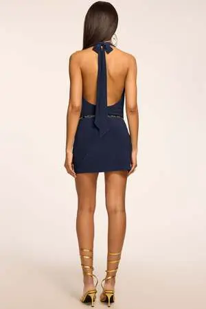 Ramy Brook Nora Jersey Cowl Neck Mini Dress