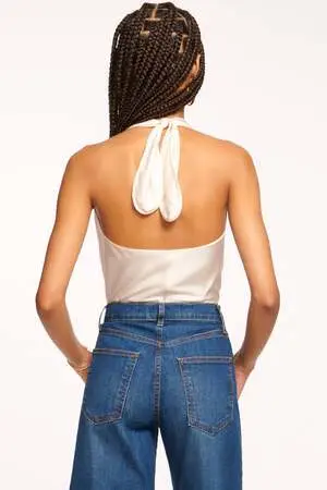 Ramy Brook Harriet Silk Halter Tank Top