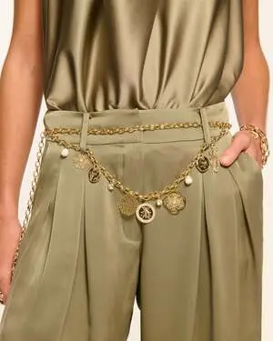 Ramy Brook Oscar Pleated Wide Leg Pant