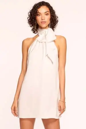 Ramy Brook Sam Halter Mini Dress - Ivory