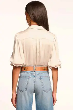 Ramy Brook Dina Button Down Bodysuit