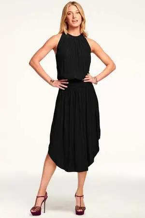 Ramy Brook Audrey Smocked Midi Dress