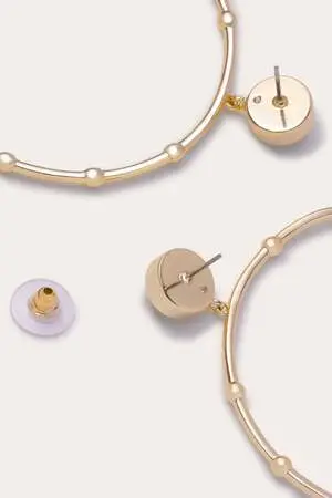 Ramy Brook Angely Drop Hoop Earrings