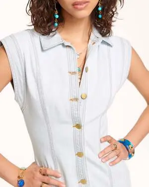 Ramy Brook Lolita Denim Mini Dress