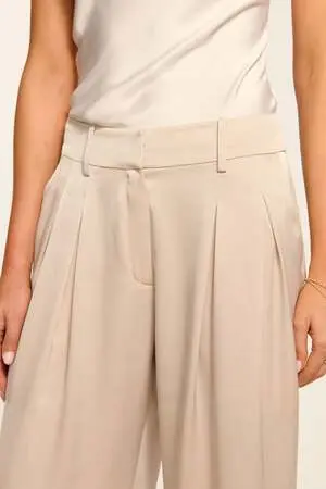 Ramy Brook Oscar Pleated Wide Leg Pants