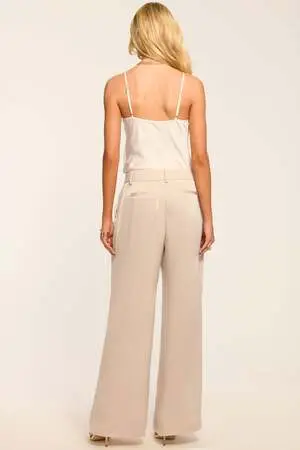 Ramy Brook Oscar Pleated Wide Leg Pants