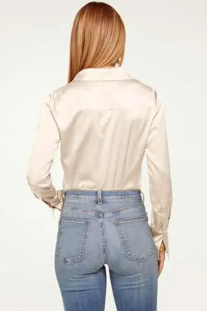 Ramy Brook Victoria Silk Button Down Blouse
