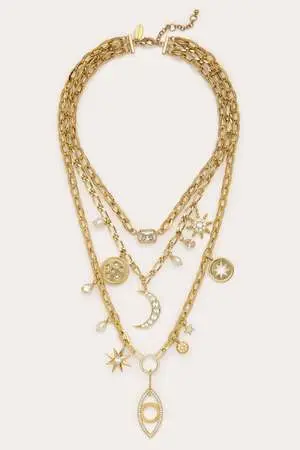 Ramy Brook Kahleah Layered Charm Necklace - Gold