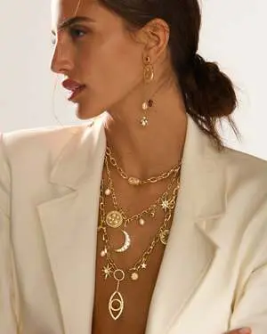 Ramy Brook Kahleah Layered Charm Necklace