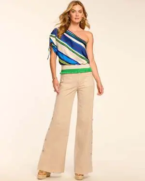 Ramy Brook Giselle Canvas Wide Leg Pant
