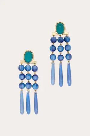 Ramy Brook Elisa Chandelier Earrings - Blue Multi