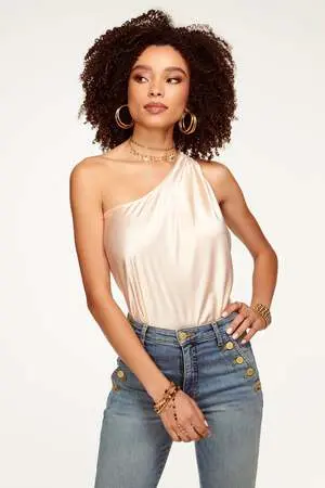 Ramy Brook Harriet Silk Halter Tank Top