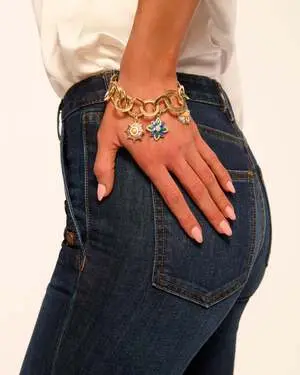 Ramy Brook Camila Flower Charm Bracelet