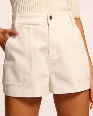 Ramy Brook Hilary High Waisted Denim Mini Short