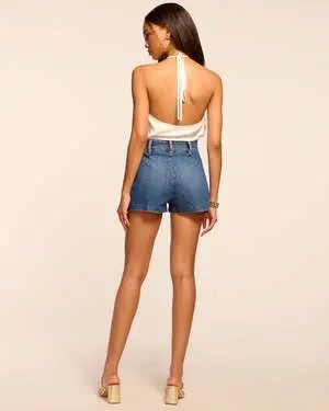 Ramy Brook Hilary High Waisted Denim Mini Short