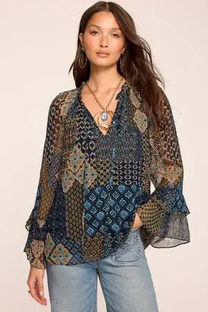 Ramy Brook Anya Printed Top