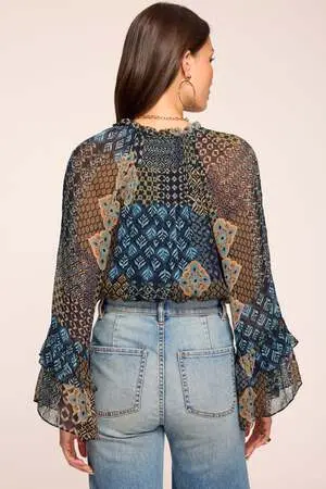 Ramy Brook Anya Printed Top