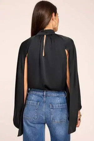 Ramy Brook Howard Cape Long Sleeve Top