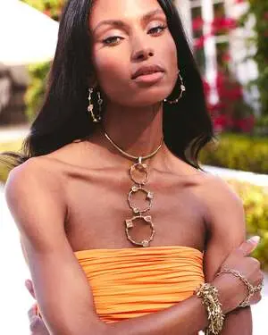 Ramy Brook Camile Gemstone Circular Necklace