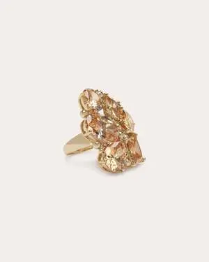 Ramy Brook Lizzy Gemstone Cocktail Ring - Champagne