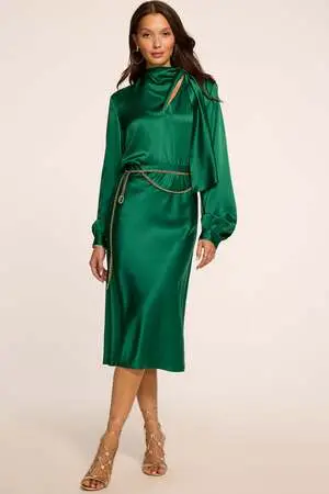 Ramy Brook Krisia Skirt - Deep Emerald