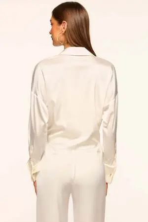 Ramy Brook Farrah Silk Blouse - Ivory