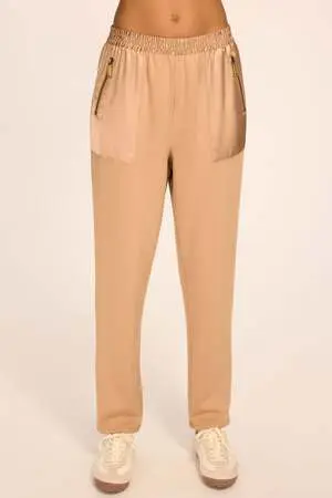 Ramy Brook Frances Satin Knit Jogger