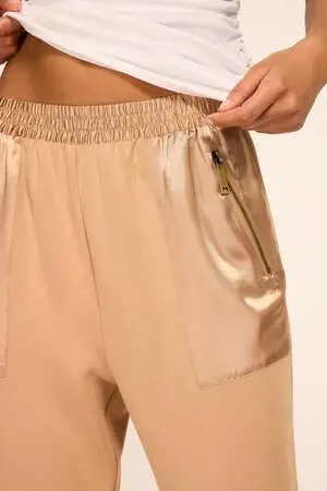 Ramy Brook Frances Satin Knit Jogger
