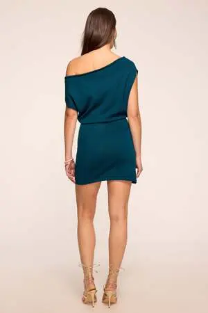 Ramy Brook Chet Off-the-shoulder Sweater Mini Dress