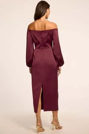 Ramy Brook Shiyan Off-the-shoulder Midi Dress