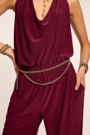 Ramy Brook Stephanie Jersey Halter Jumpsuit