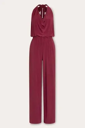 Ramy Brook Stephanie Jersey Halter Jumpsuit