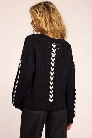 Ramy Brook Nora Cable Knit Sweater