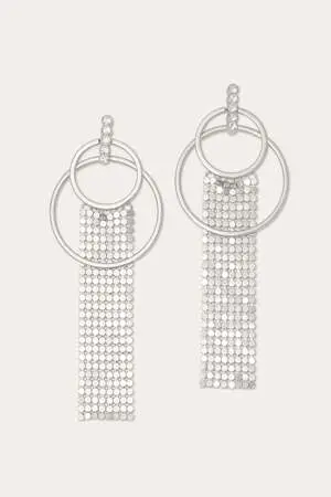Ramy Brook Nora Chain Mesh Earrings - Silver
