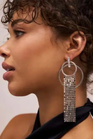 Ramy Brook Nora Chain Mesh Earrings