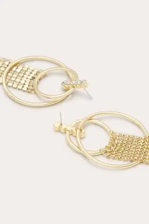 Ramy Brook Nora Chain Mesh Earrings
