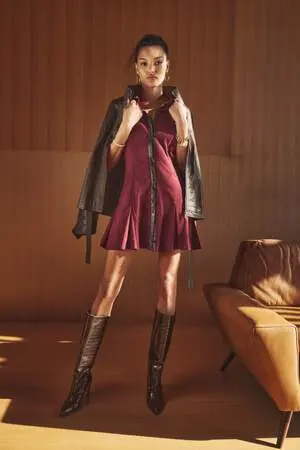 Ramy Brook Stella Pleated Mini Dress