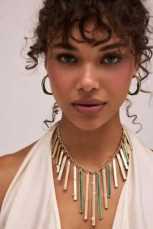 Ramy Brook Mila Enamel Statement Necklace