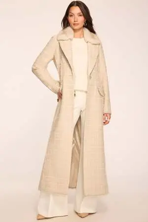 Ramy Brook Betsy Faux Fur Trimmed Coat