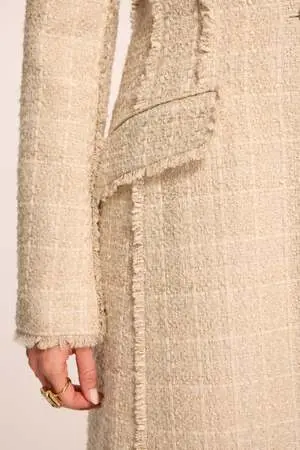 Ramy Brook Betsy Faux Fur Trimmed Coat