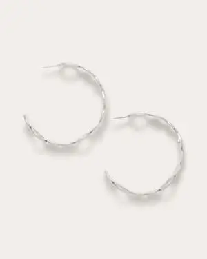 Ramy Brook Tash Sparkle Hoop Earrings