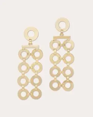 Ramy Brook Helen Link Statement Earrings - Gold