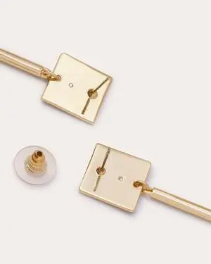 Ramy Brook Halla Geometric Square Earrings