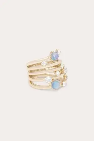 Ramy Brook Lila Gemstone Ring - Mother Pearl