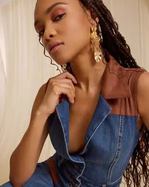 Ramy Brook Eleonora Molten Disk Earrings