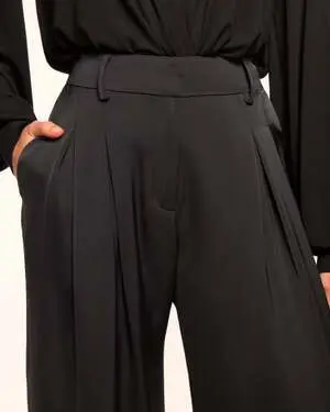 Ramy Brook Oscar Pleated Wide Leg Pant