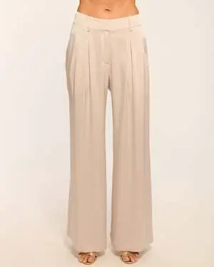Ramy Brook Oscar Pleated Wide Leg Pant
