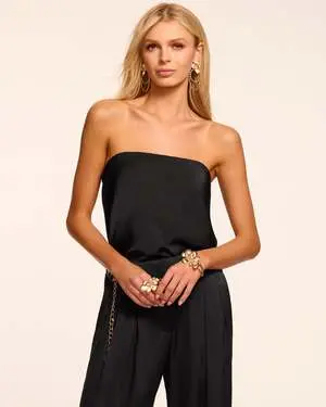 Ramy Brook Ruben Strapless Bodysuit - Black