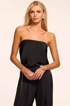 Ramy Brook Ruben Strapless Bodysuit - Black