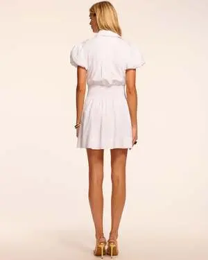 Ramy Brook Nicky Cotton Poplin Short Sleeve Mini Dress
